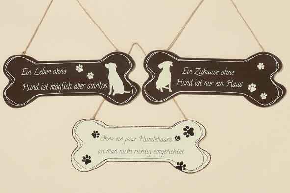 Schild Hund Knochen mit Spruch 30 cm (362340) nur 5.20 EUR